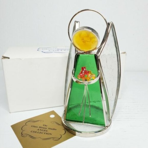 Holiday | Glass House Studio Angel Collection Figurine Green Cathedral ...